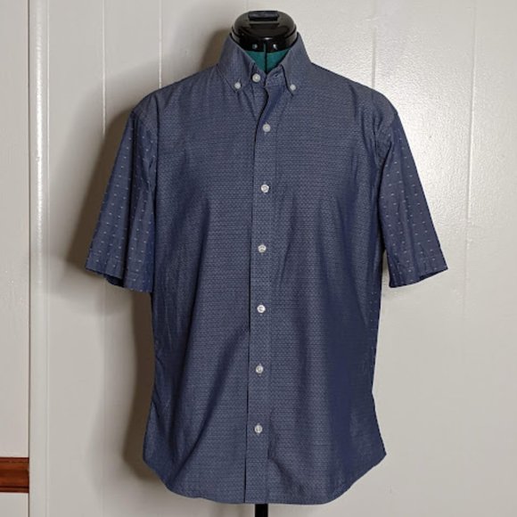 Neiman Marcus | Shirts | Neiman Marcus Mens Cotton Chambray Slim Fit ...